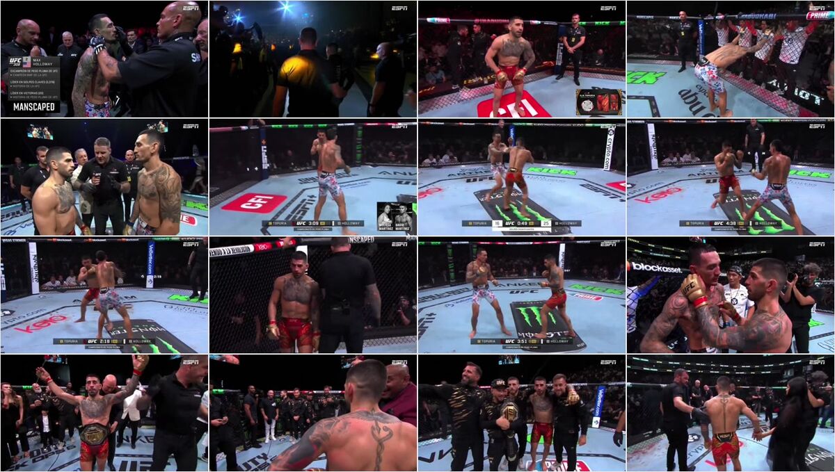Topuria vs  Holloway