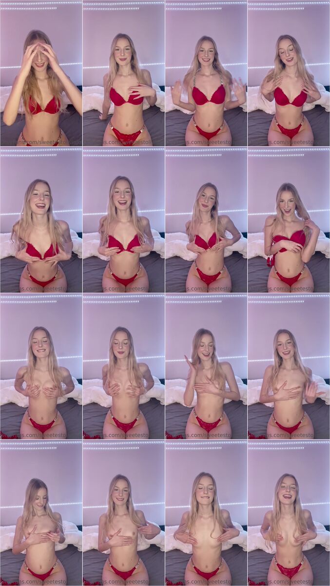 Olivia Johnson - Red Lingerie
