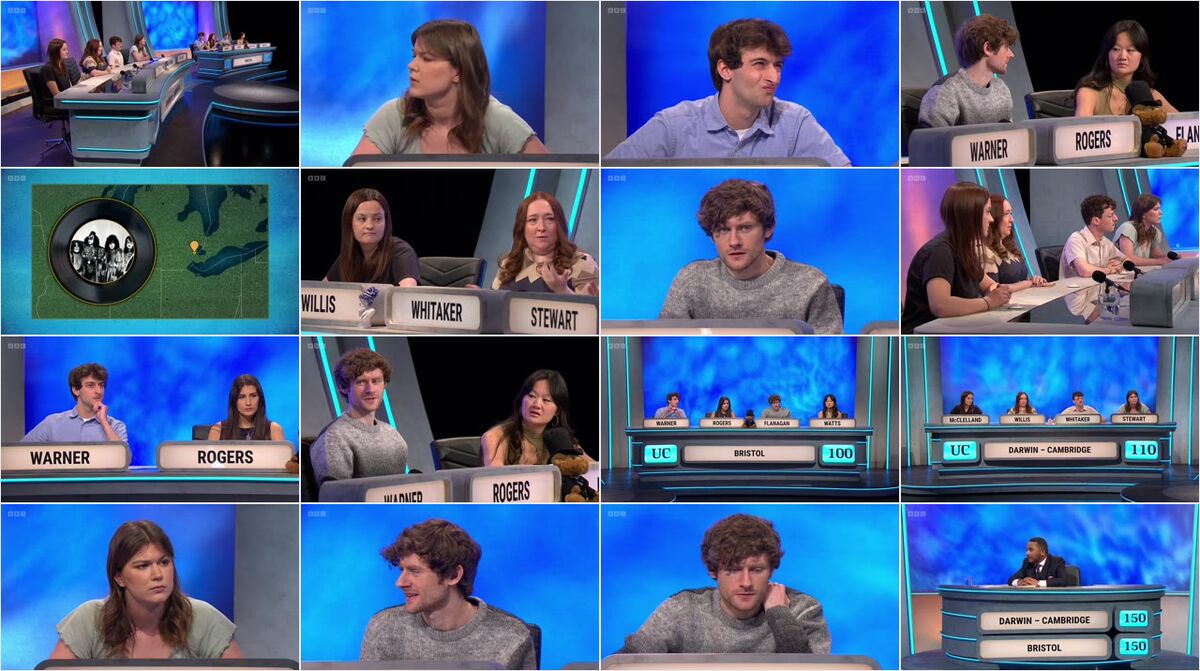 University Challenge S54E31 Darwin College Cambridge v Bristol W