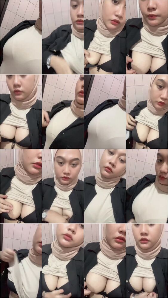Gadis Hijab Toge Binal Pamer Susu Gede