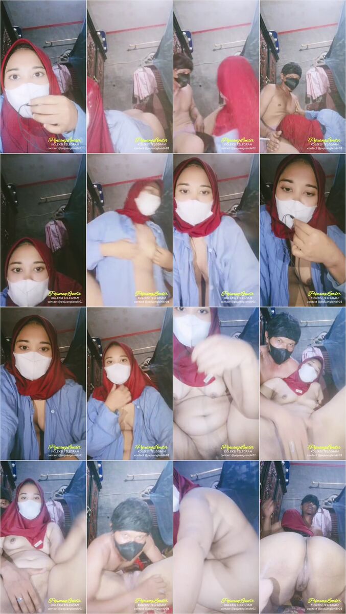 Hijab Terbaru Tante Salwiah ngentot sama suami tetangga Kerudung