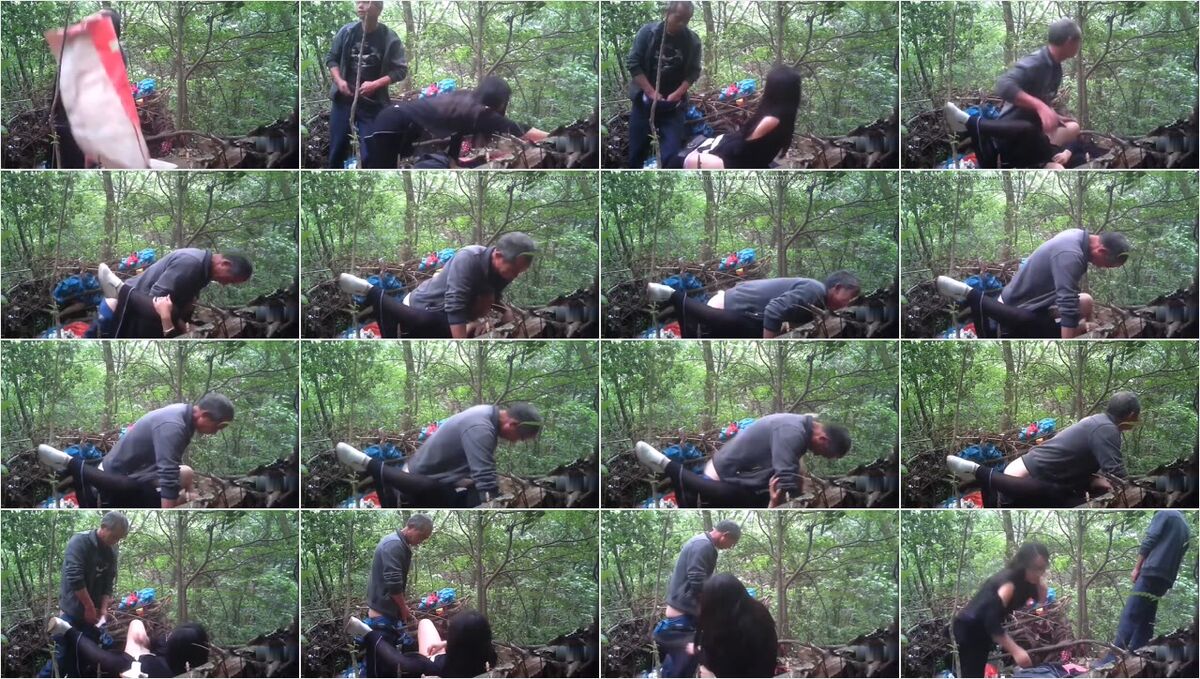 Ayah tiri Asia melakukan tanpa pelana di hutan dengan pelacur ya