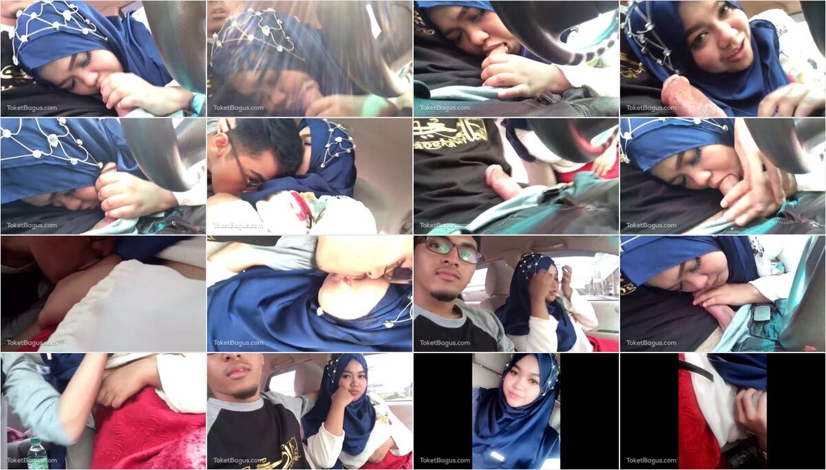 Hijab Disuruh kulum kontol terus dalam mobil