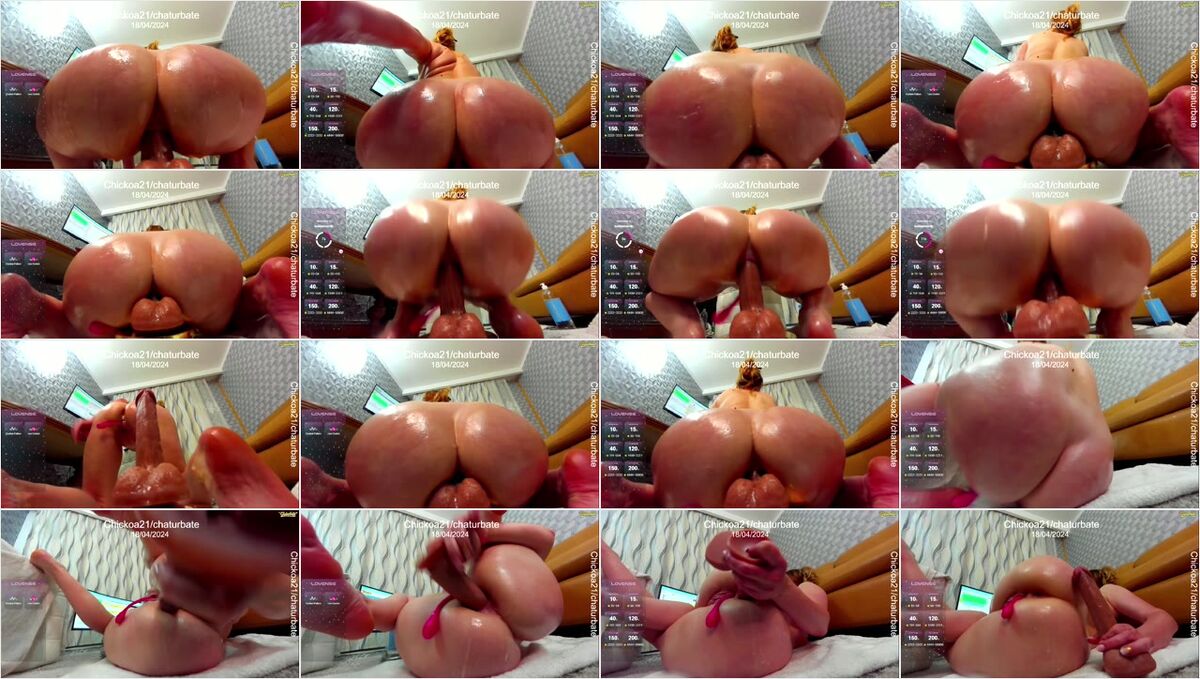 Chickoa21 - Riding Dildo Furiosly