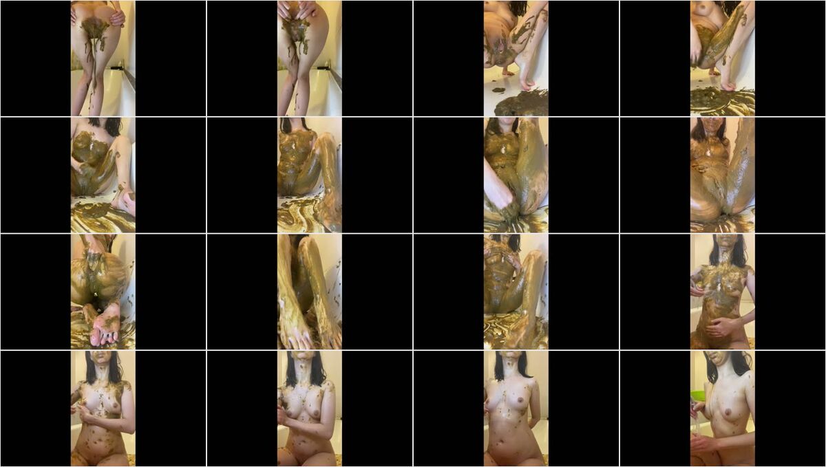 PooGirl – diarrhea standing and sitting, I smear diarrhea on m