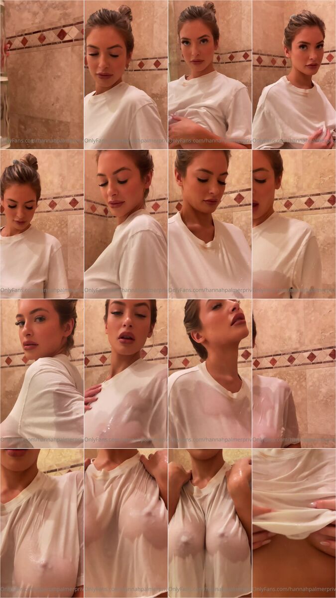 Hannah Palmer Shower See Through Tits Onlyfans Video