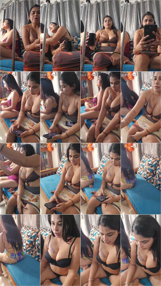 Preeti Puneet and Rajsi Verma Teasing in Sexy Lingerie 2024 Priv