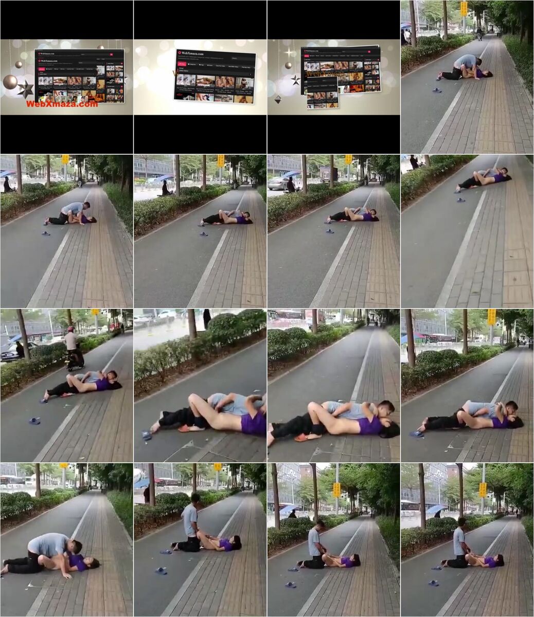 Got Horny While Walking Fucking in Bike Lane Publically Recoding