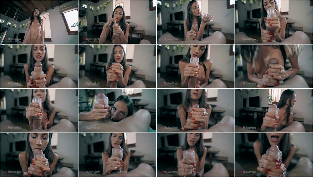 MySweetApple The Handjob of his Life with Pornhub s new Stroker 