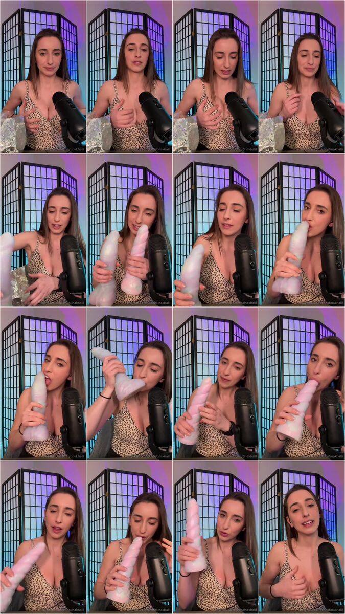 Christina Khalil Two Big Dildos One Tiny Mouth Video Leaked