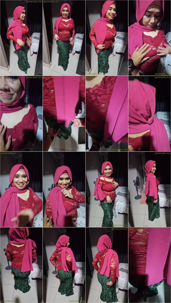 hijab kebaya merah mulus selingkuh diewe (1)