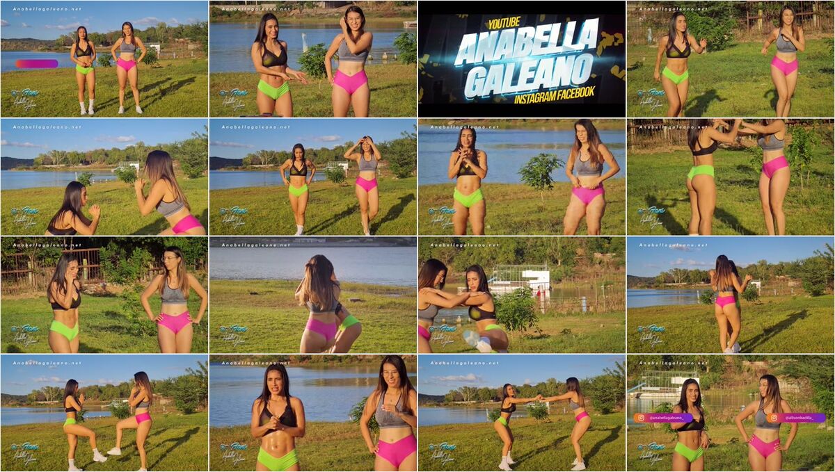 Anabella Galeano x Allison - pussy cameltoe workout 2