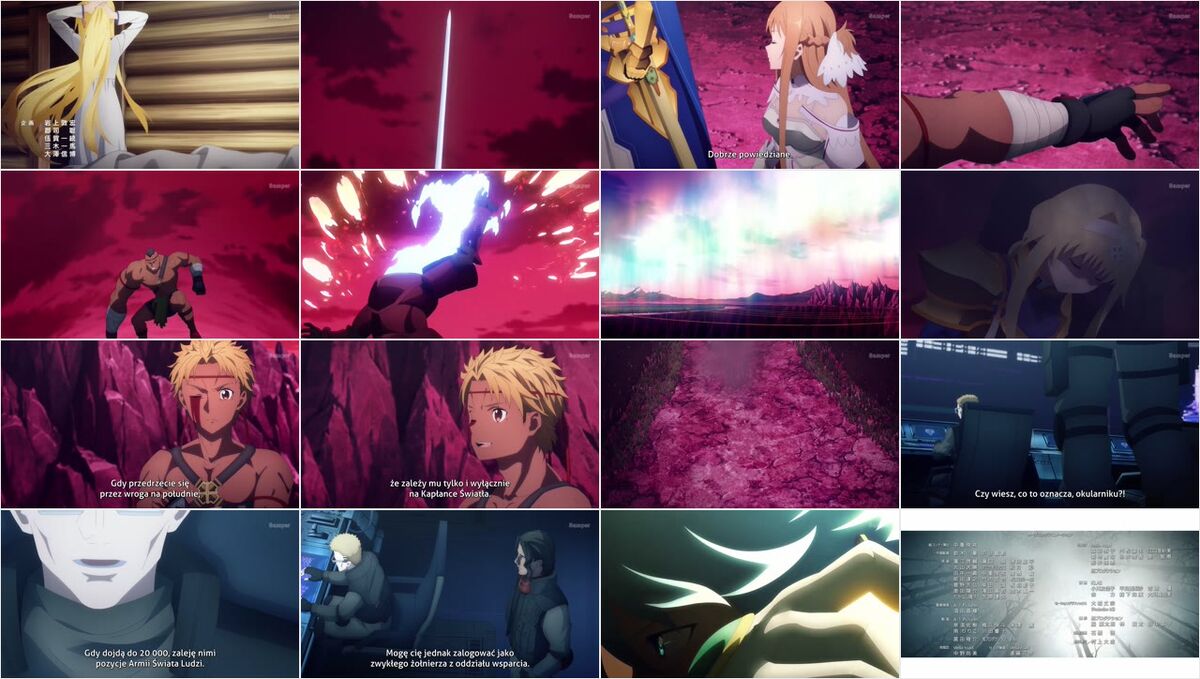 Sword Art Online Alicization - War of Underworld - Sezon 4 - Odc
