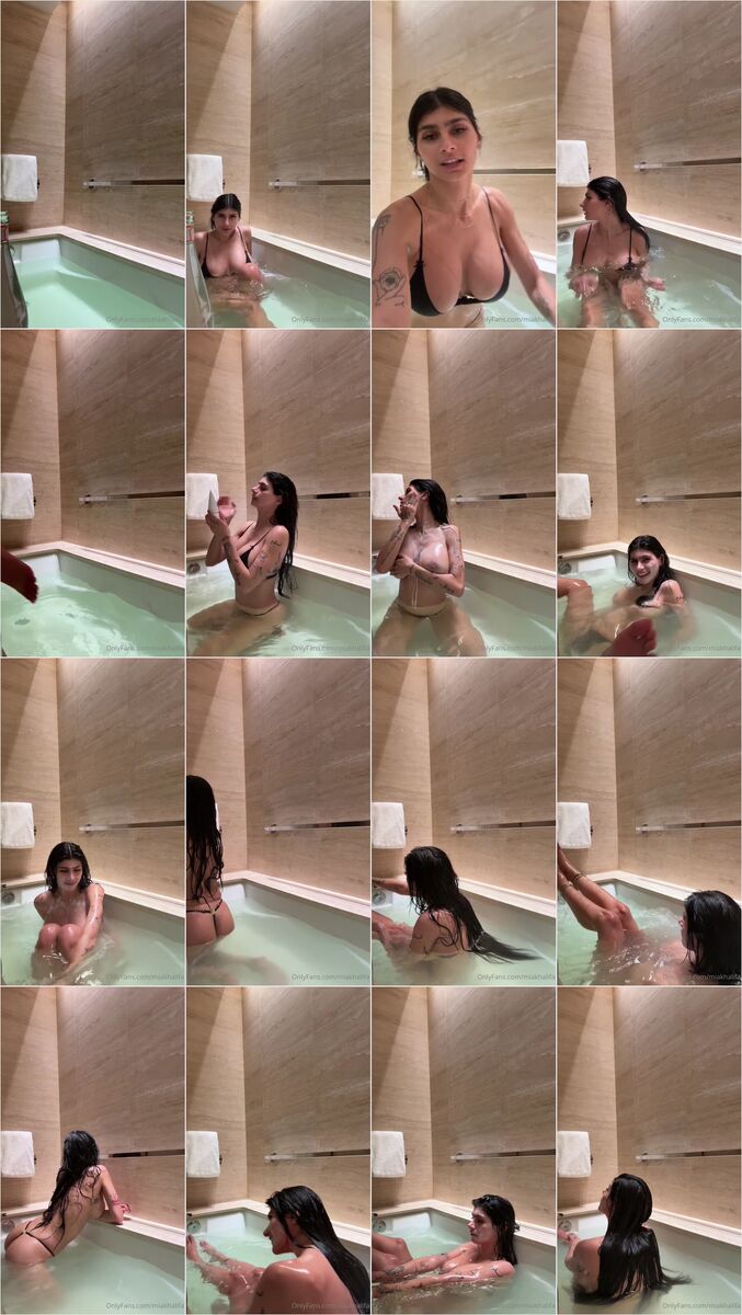 excluleak com Leak Mia Khalifa Naked In The Tub Video Leaked