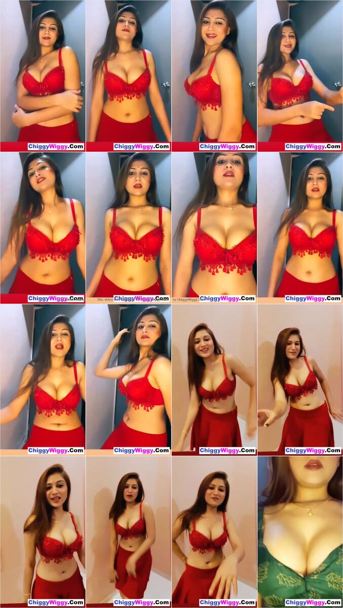 hiral-radadiya-sexy-dancing-red-bra-1080p