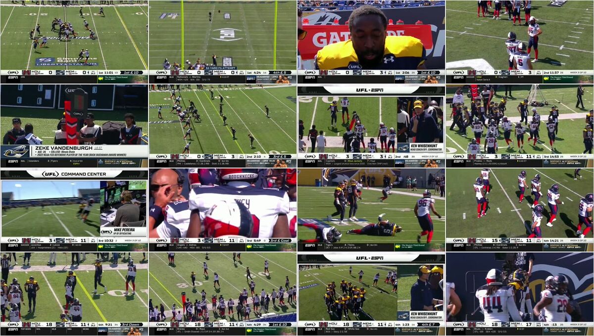 Houston Roughnecks vs Memphis Showboats   UFL April 12,2025