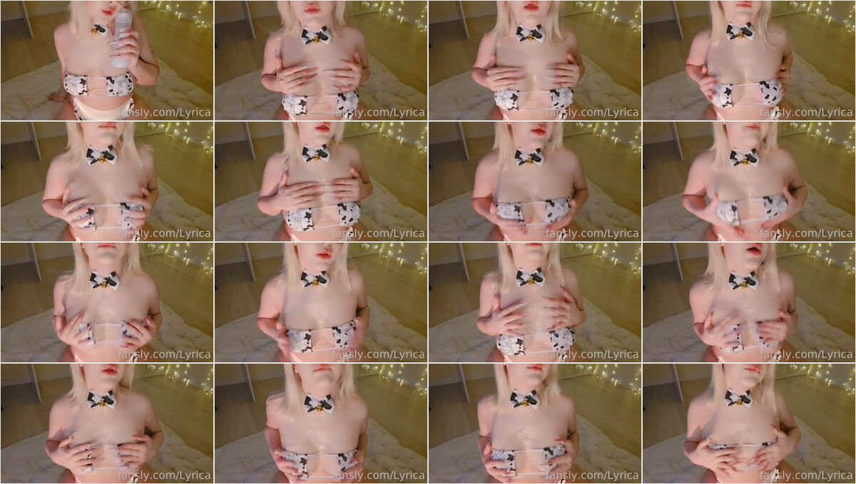 Lyrica ASMR - Cow Bikini Tits Massage