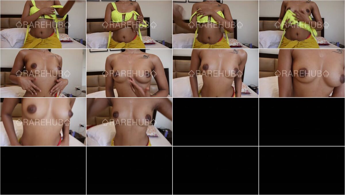 Dusky Model Showing Boobs