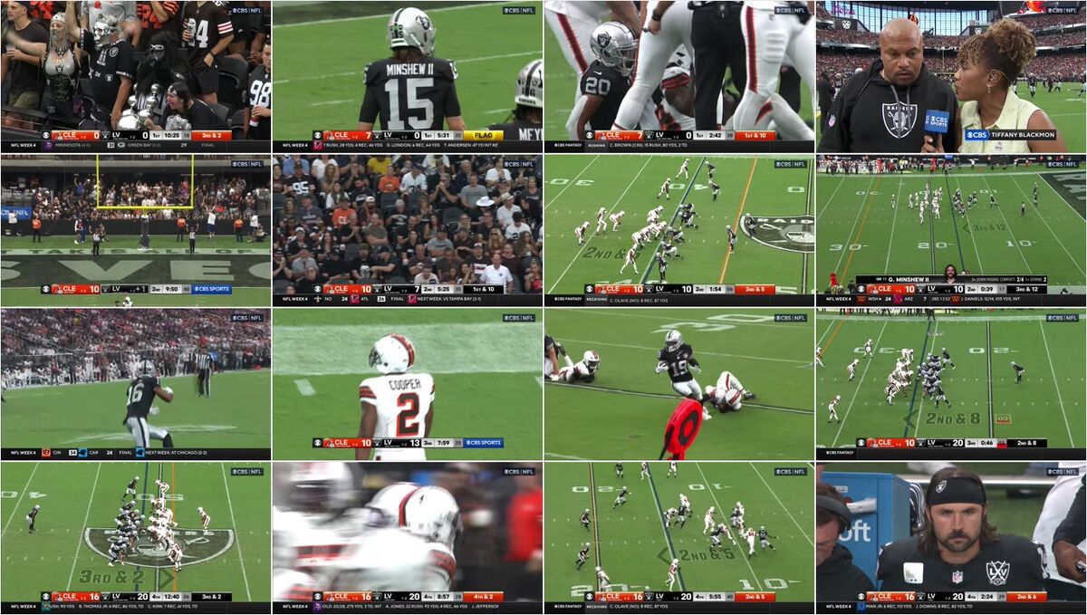 Cleveland Browns at Las Vegas Raiders 29 09 2024 low