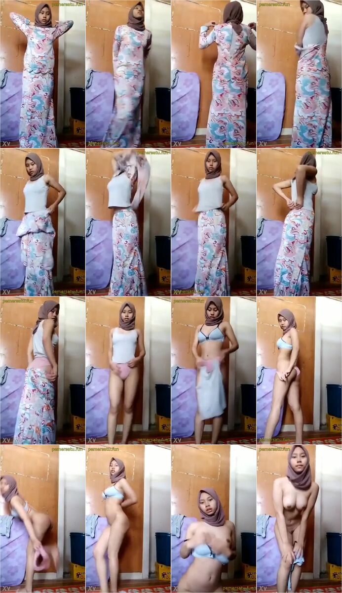 Adek Berjilbab ungu