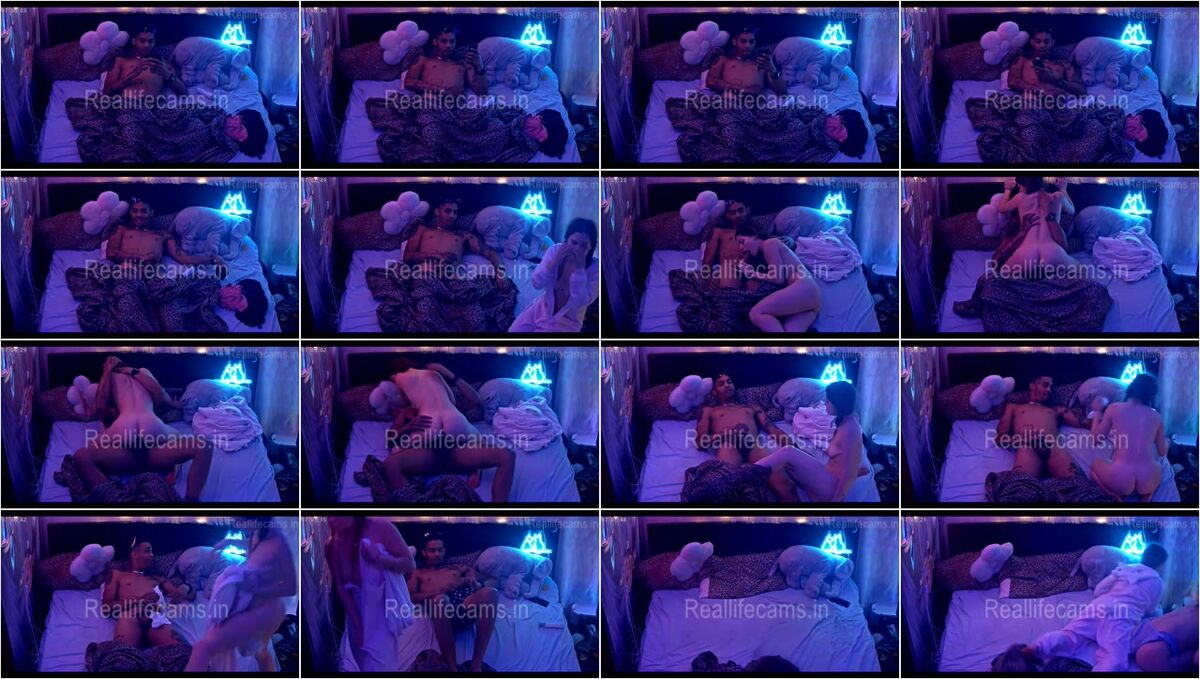 Reallifecam - Masha BF Fucks Guests Pussy Hard On Bed, 13 07 202