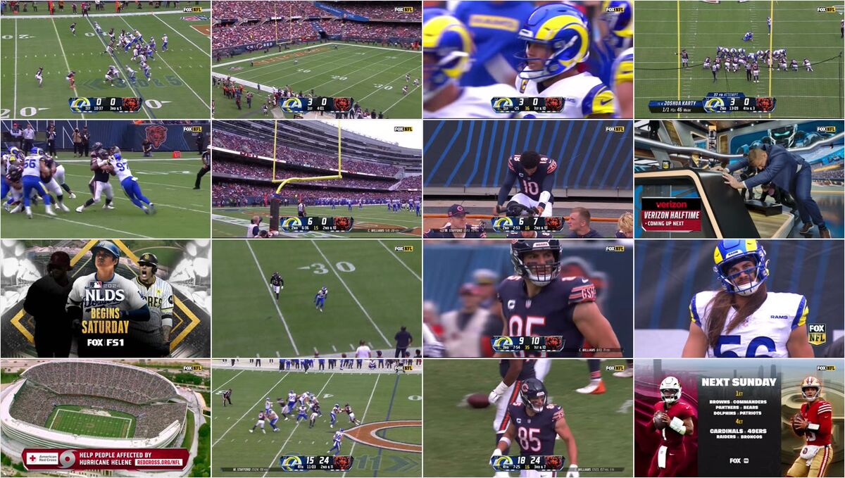 Los Angeles Rams at Chicago Bears 29 09 2024 low