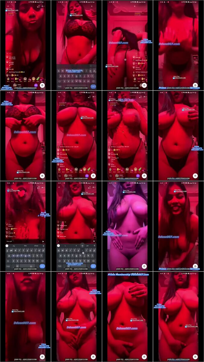 Malaika Showing Big Boobs & Pussy on 121 Tango Live ~ with FACE