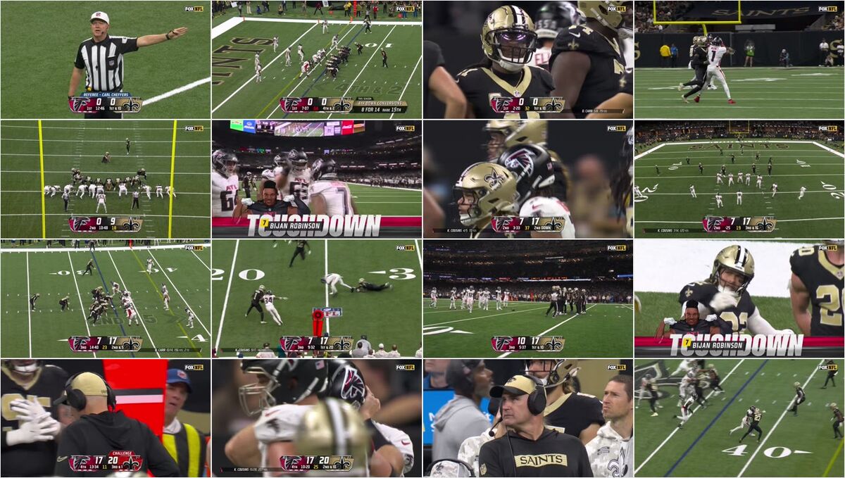 Atlanta Falcons at New Orleans Saints 10 11 2024 low