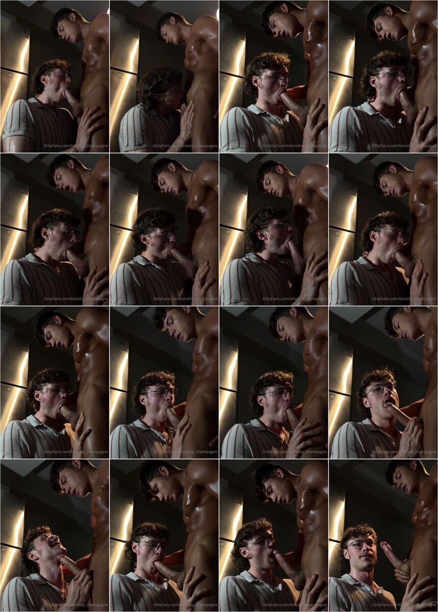 Timothy Champagne gives Drake Von a blowjob