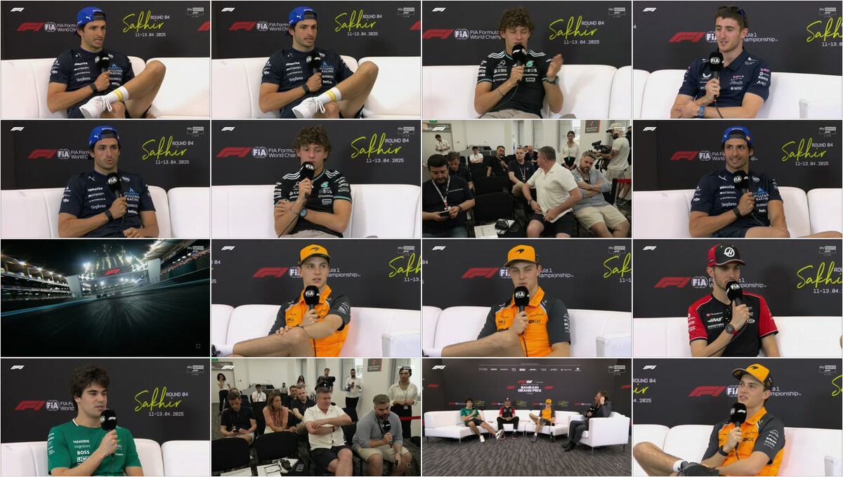 01 F1 2025 R04 Bahrain Grand Prix Drivers Press Conference SkyF1
