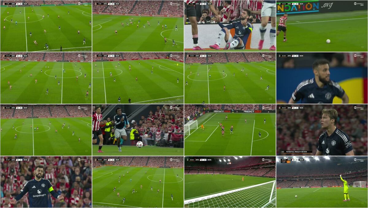 Athletic Club vs Manchester United - 1Half