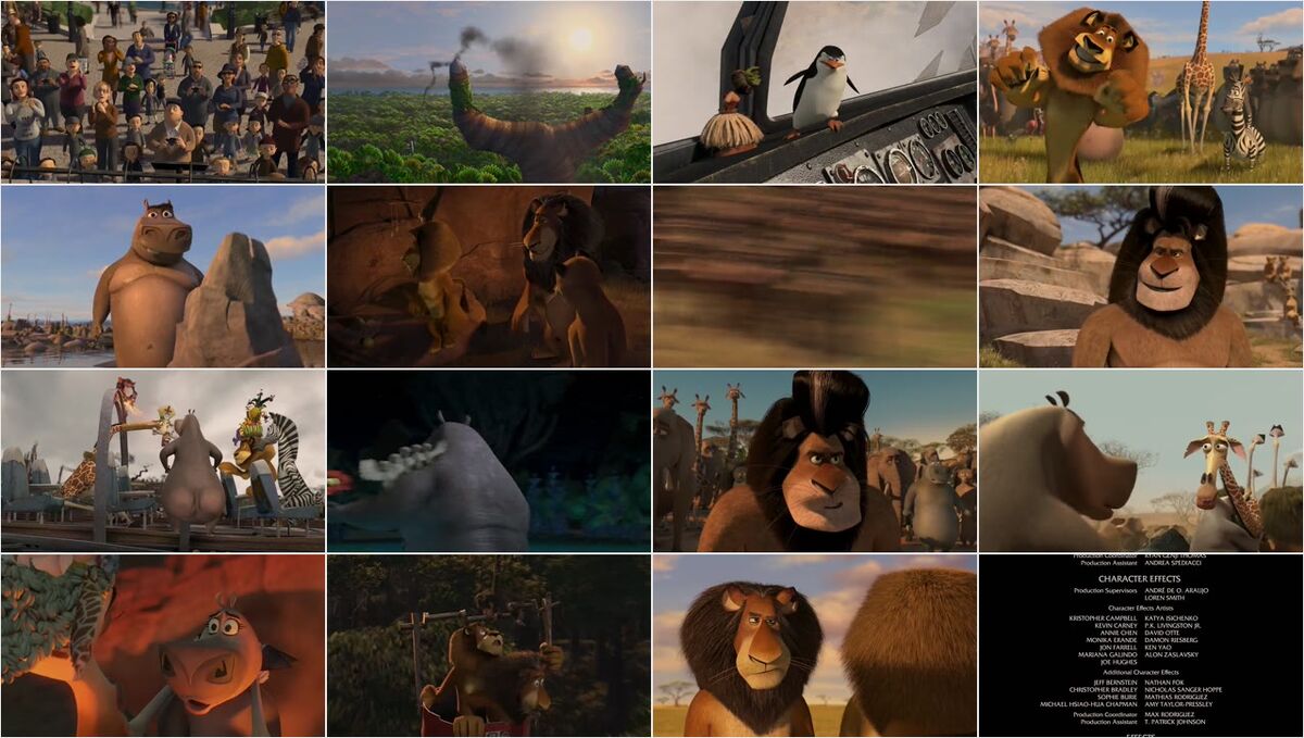 Madagascar Escape 2 Africa 2008 480p BluRay Hindi English DD 2 0