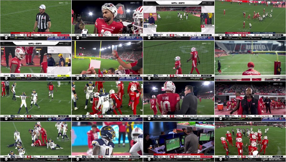 UFL 2025 Memphis Showboats vs  DC Defenders 05 04 720pEN60fps AB
