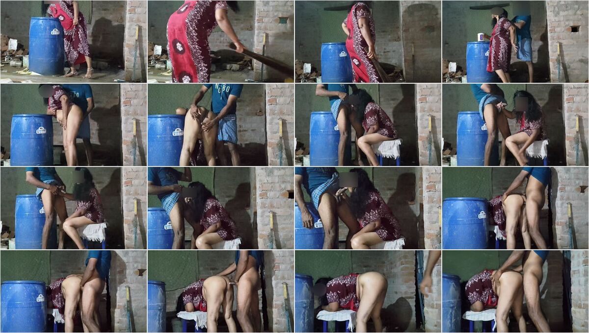 Ibu teman sekolahku sedang bekerja di rumah dan aku bersembunyi 