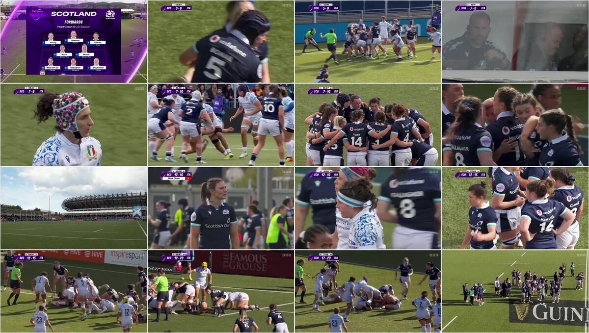 Women's Six Nations Rugby 2025 - Scotland v Italy (13 Apr 2025) 