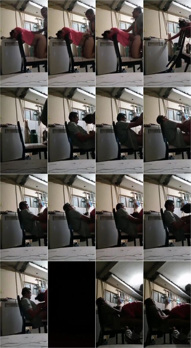 Son and father fucking mom together
