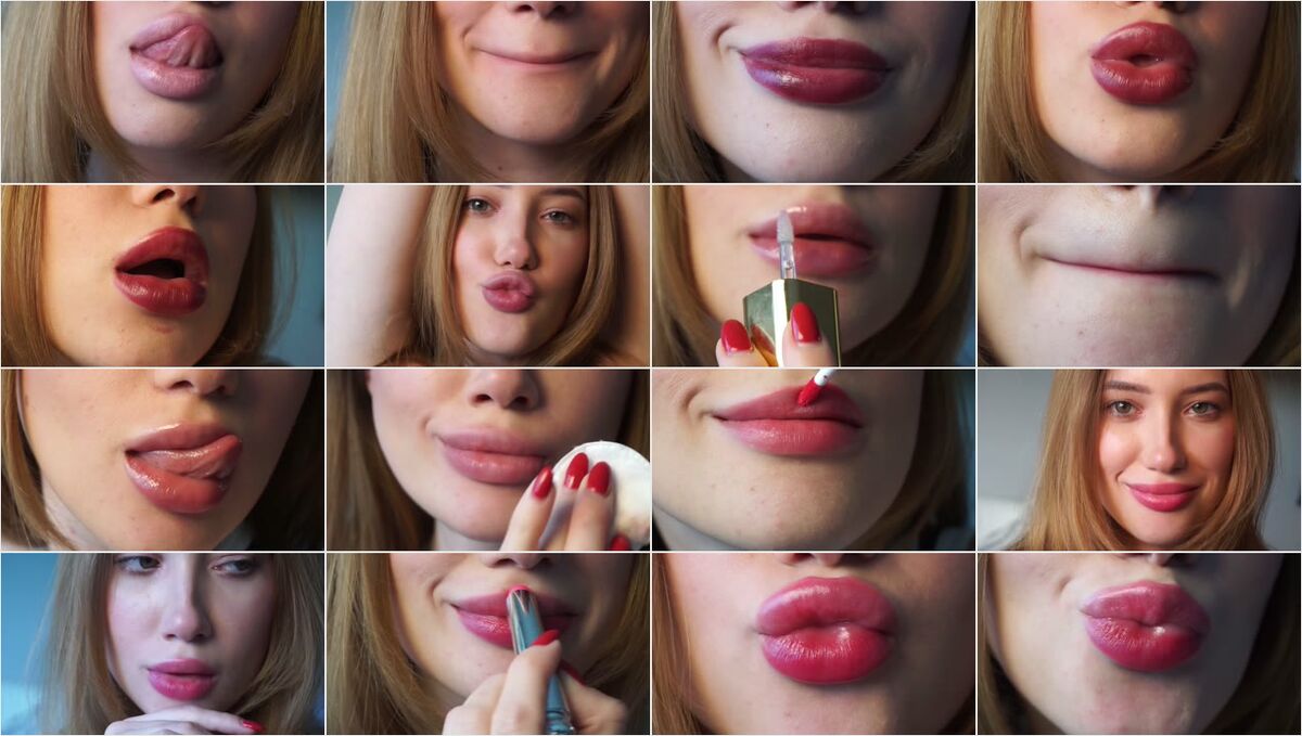 Babyheavanian - Lipstick Try on Close to Camera