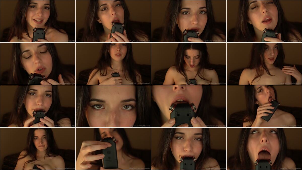 Slight Sounds ASMR - pretending her tascam is your cock