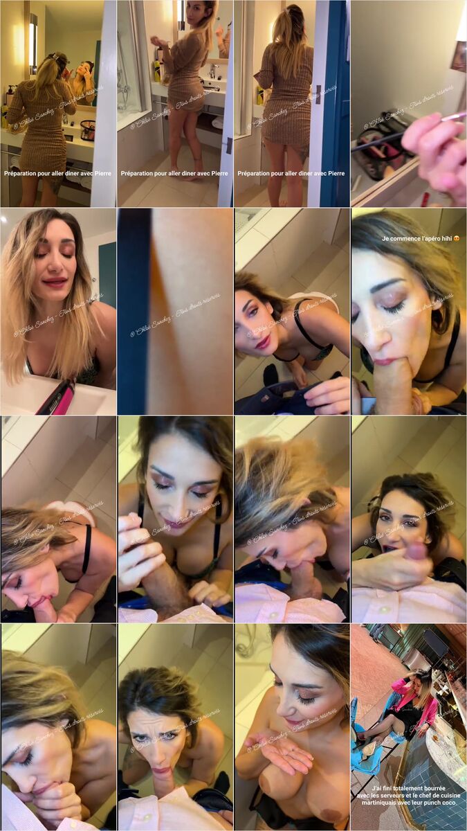 excluleak com Leak Chloe Sanchez Ma Soiree du premier de l an tr
