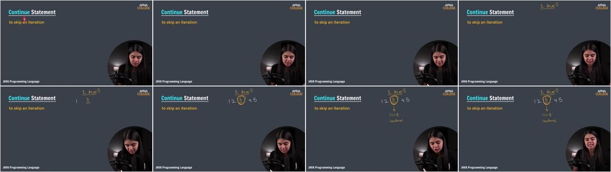 13 Continue Statement