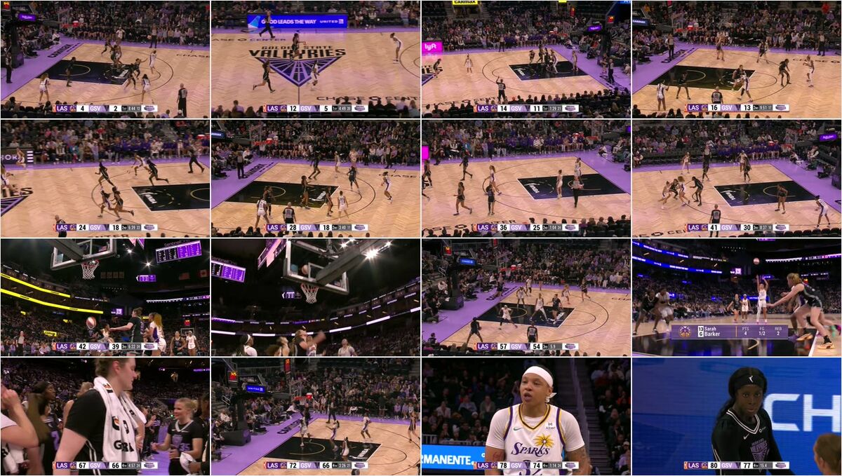 WNBA PS 2025 Los Angeles Sparks vs Golde State Vakyries 06 05 10