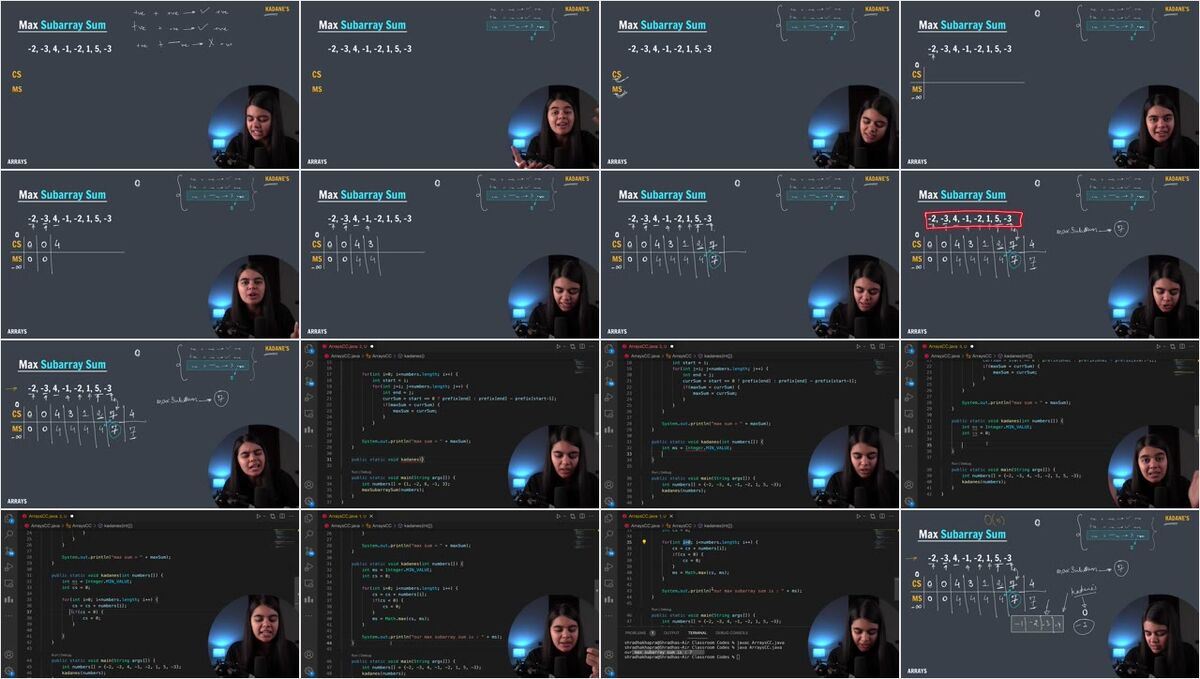 15  Max Subarray Sum - III (Kadane's Algorithm)