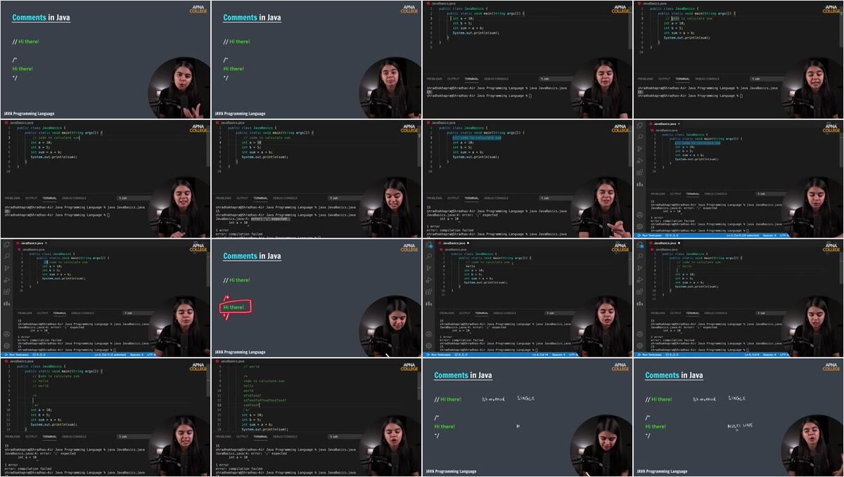 08 Comments In Java