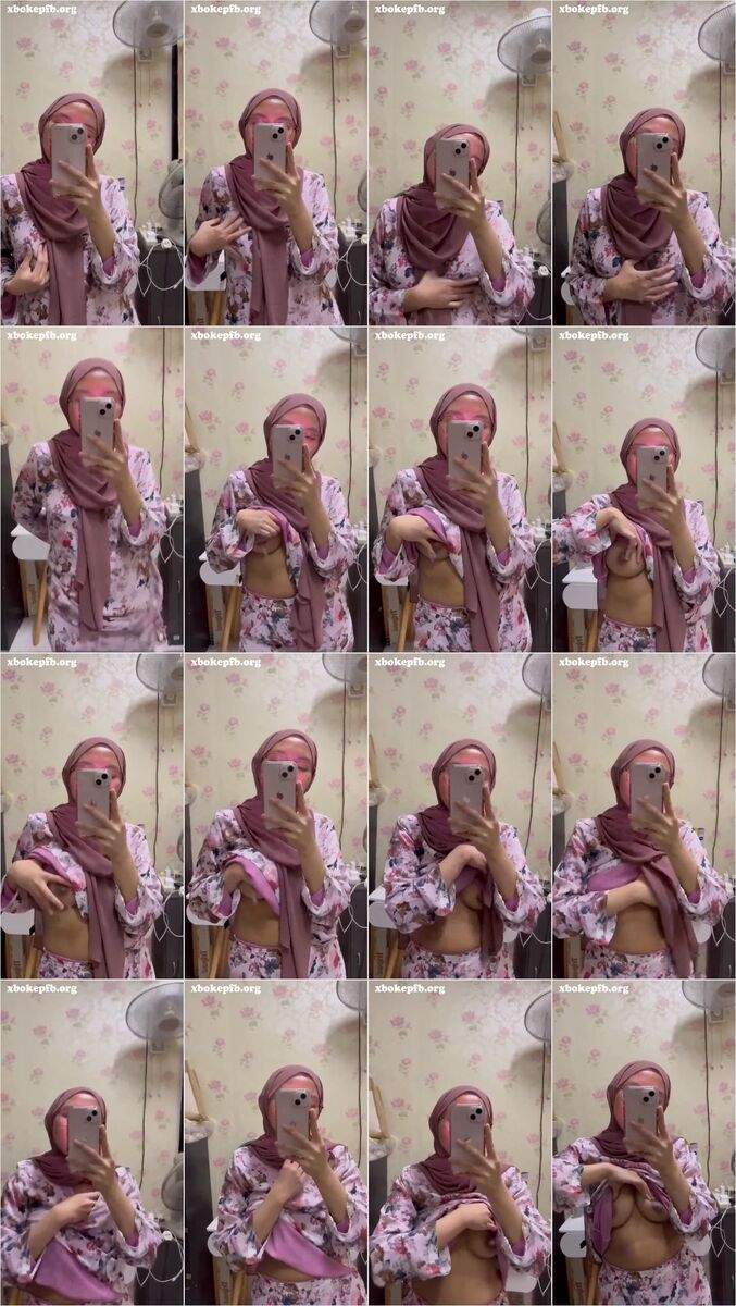 Bokep jilbab kacamata smp malay pamer susu