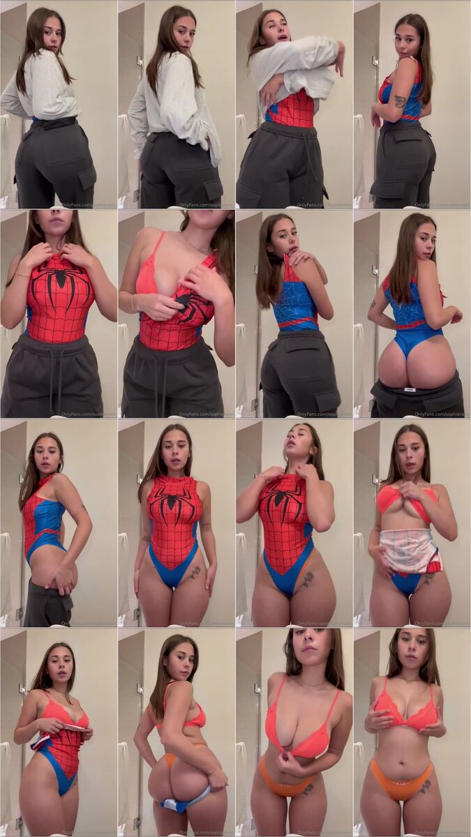excluleak com Sophie Rain Spiderman Video Strip Tease PPV Video 