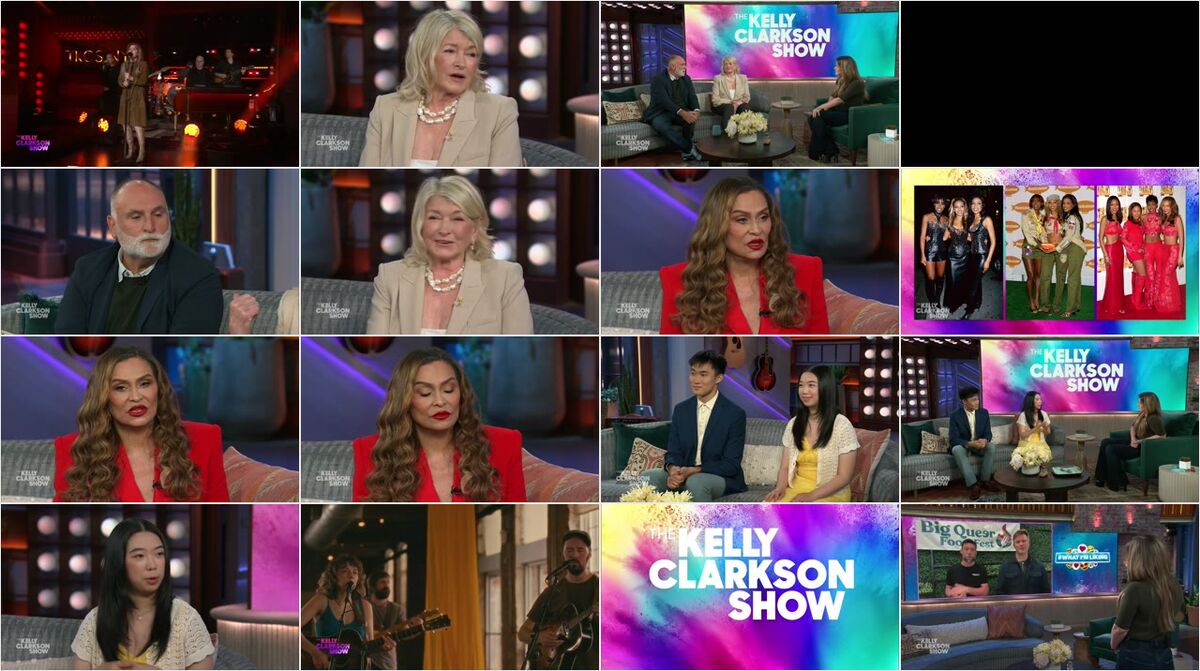 The Kelly Clarkson Show 2025 04 28 Jose Andres Martha Stewart WE