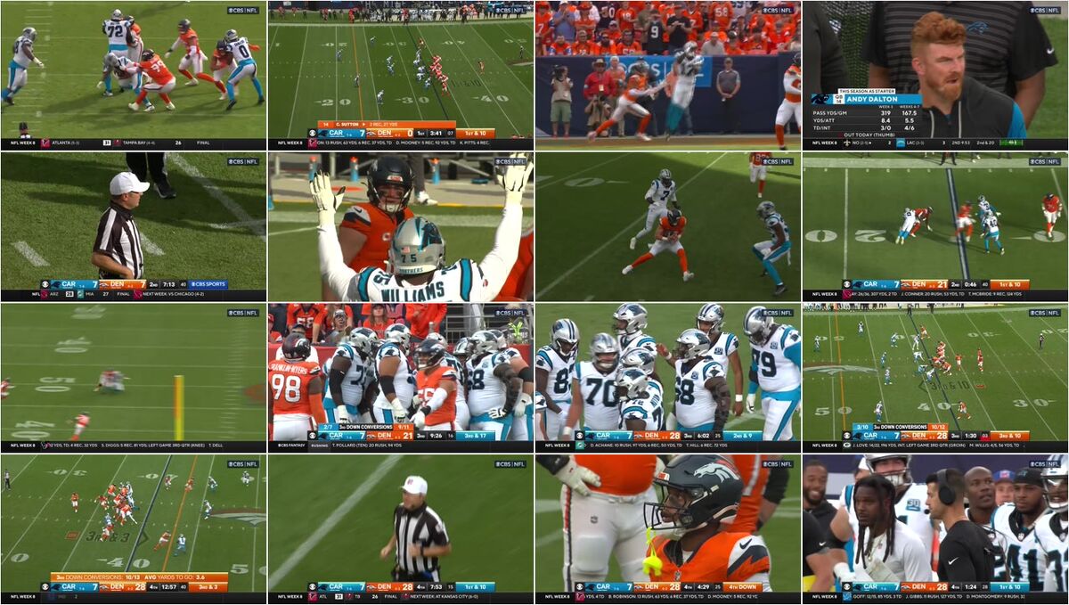 Carolina Panthers at Denver Broncos 27 10 2024 low
