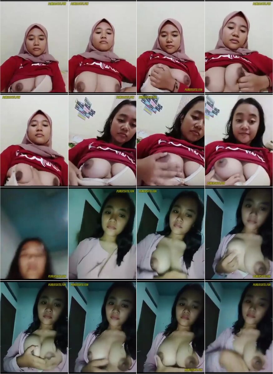 hijab merah 18yo imut cemberut pap tetek fulldur