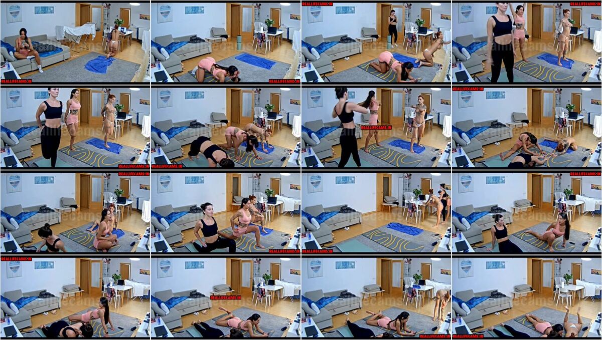 Reallifecam - Lilith, Maghdela,Eris exercice with hot body ,13 0