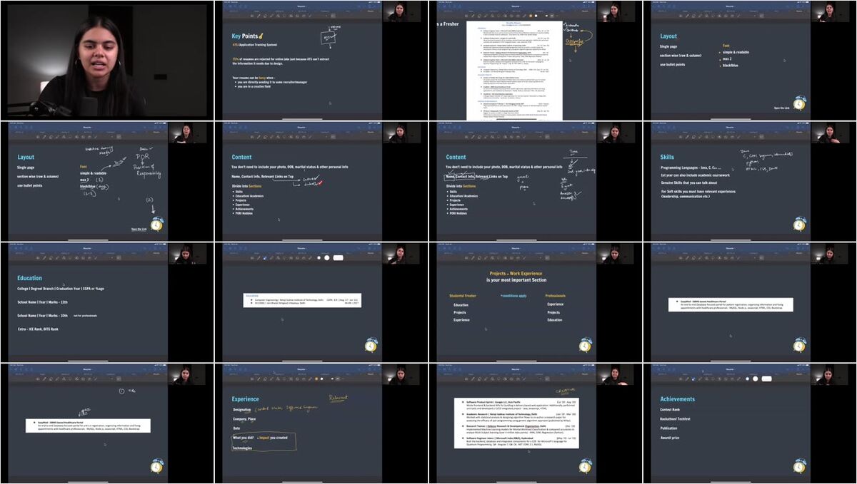 05  Live Mentorship Session - 3 (Resume)